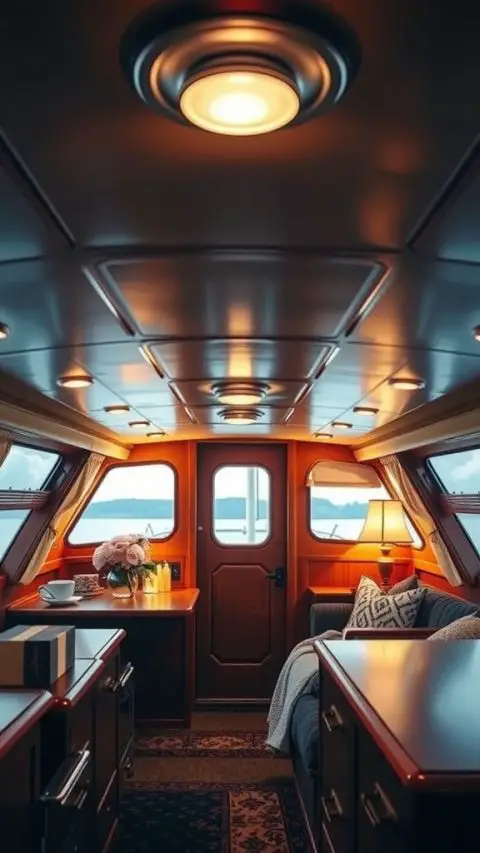 28 Compact And Chic Boat Interior Ideas For Cabins