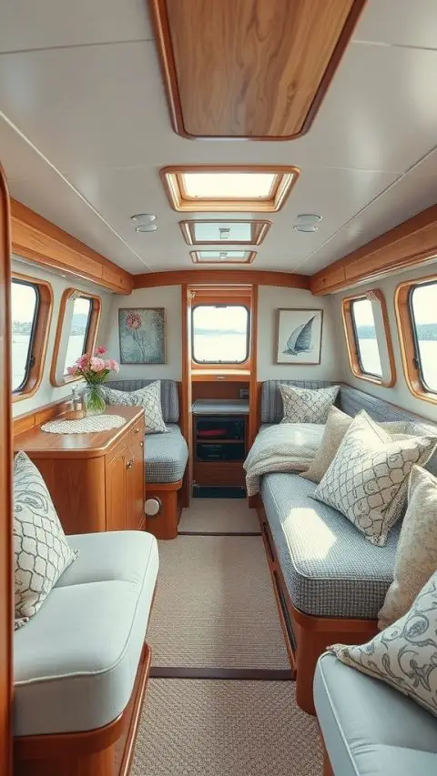 28 Compact And Chic Boat Interior Ideas For Cabins