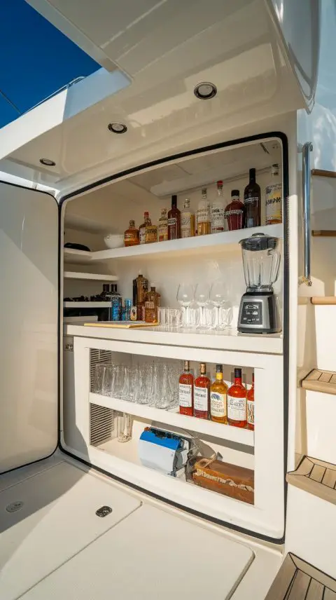 22 Creative Wet Bar Storage Solutions for Your Boat