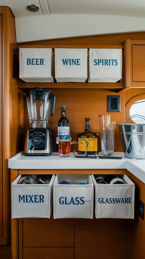 22 Creative Wet Bar Storage Solutions for Your Boat