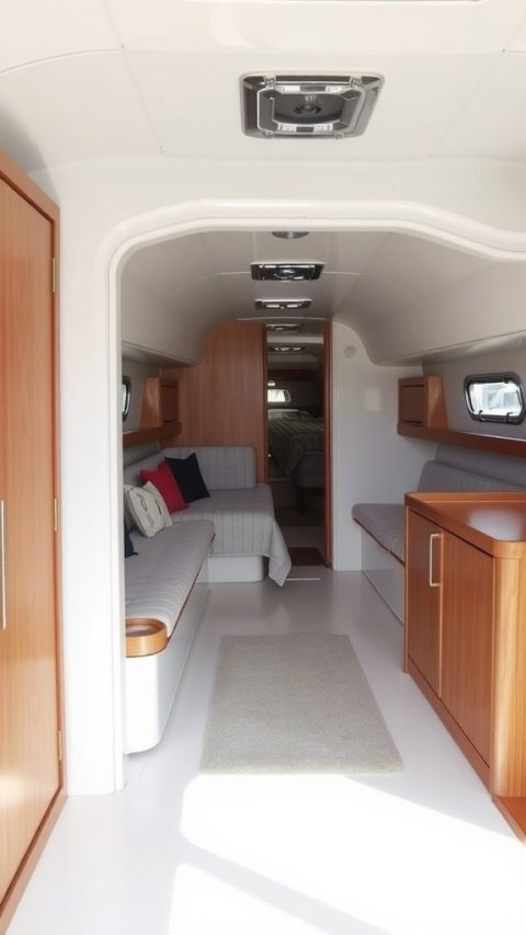 21 Cozy And Functional Small Boat Interior Ideas