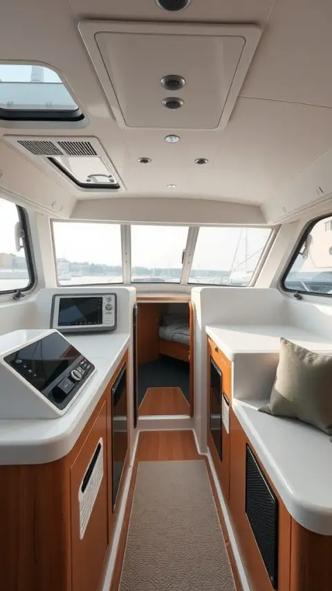 21 Cozy And Functional Small Boat Interior Ideas
