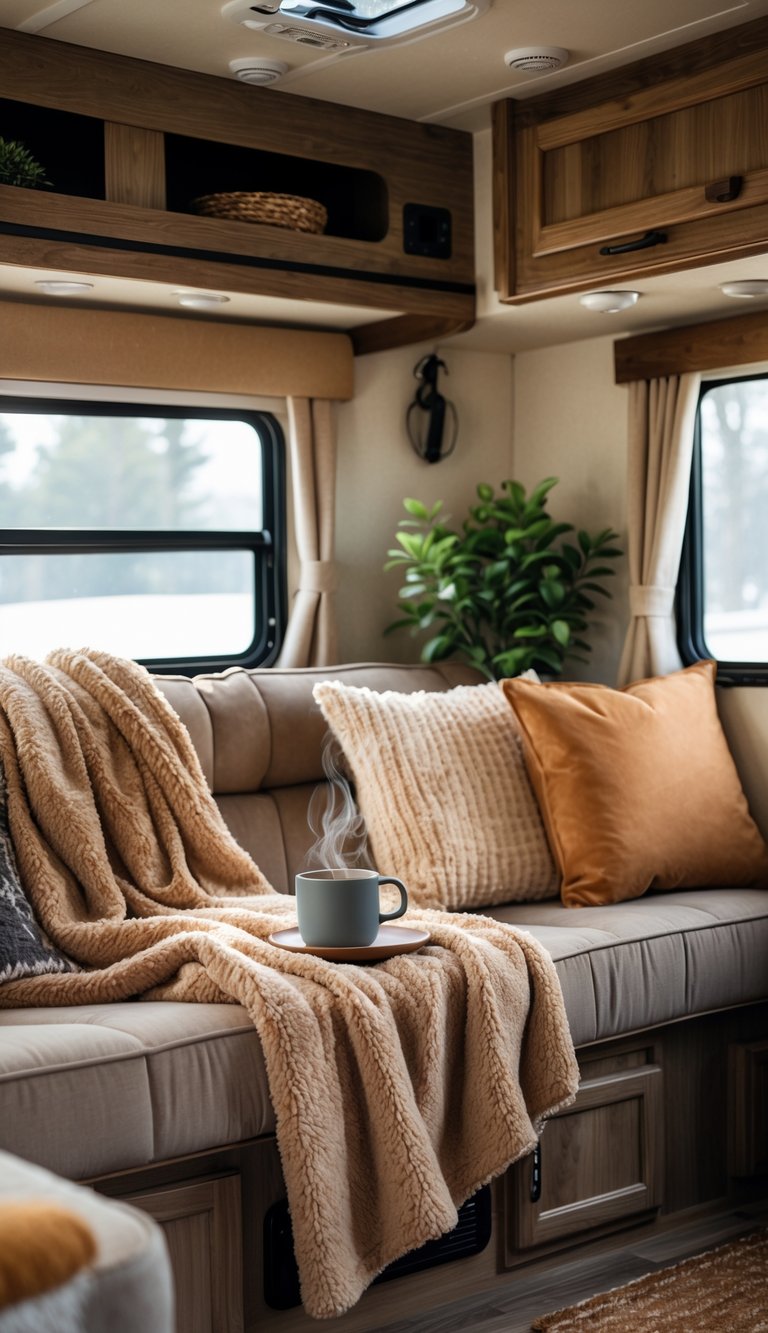 21 Cozy RV Living Room Ideas for Cold Weather