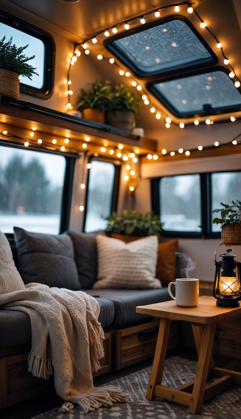 21 Cozy RV Living Room Ideas for Cold Weather